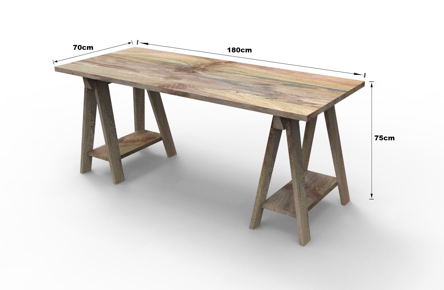 Sawhorse Desk - Unity Makers
